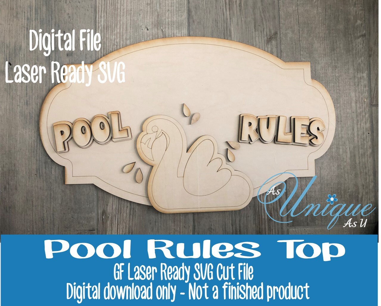 Laser SVG Cut File, Pool Rules Fun Sign, Pool Rules, Patio Signs, Funny ...