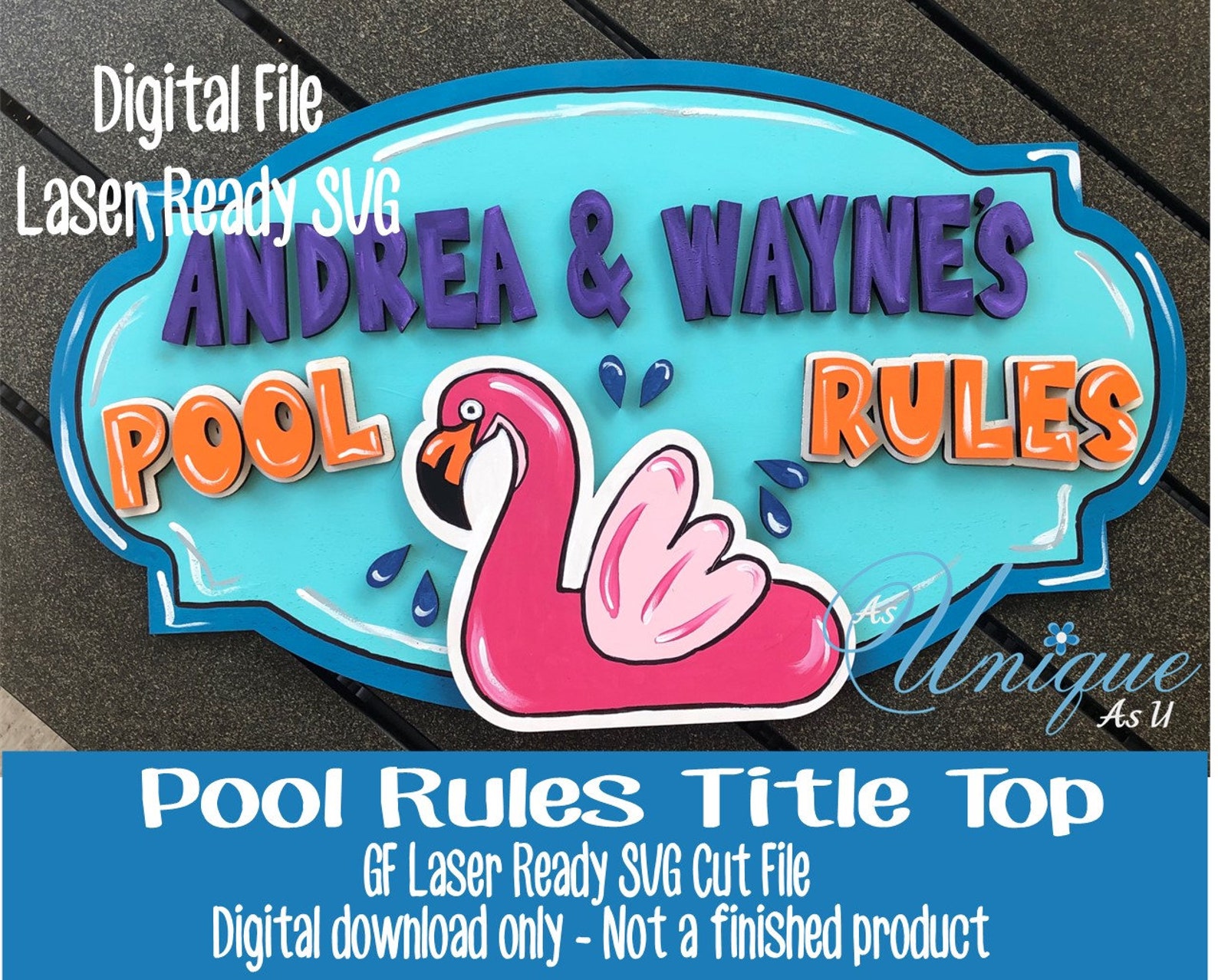 Laser SVG Cut File, Pool Rules Fun Sign, Pool Rules, Patio Signs, Funny ...