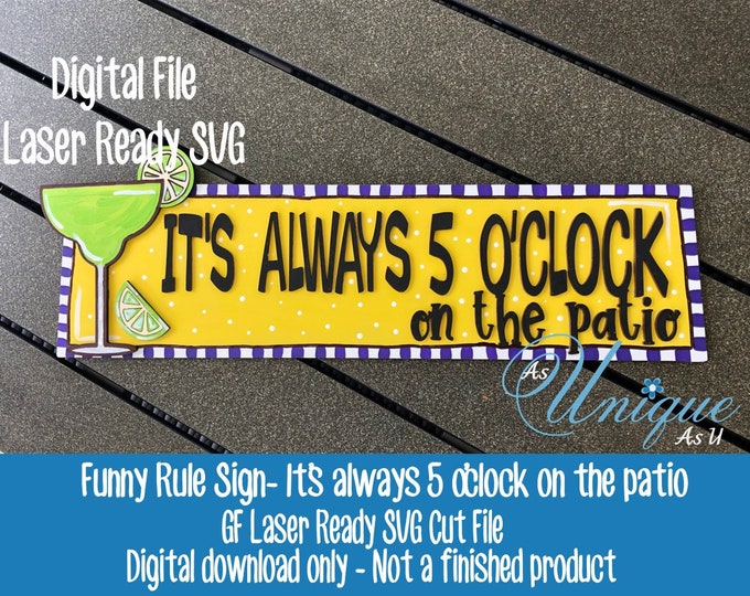 Laser SVG Cut File, Pool Rules Tiki Tower, Pool Rules, Patio Signs ...