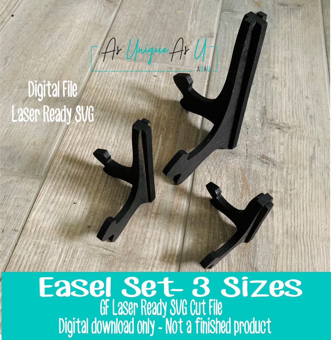 Laser SVG Cut File Easel Set Multiple Sizes Easel Pattern - Etsy