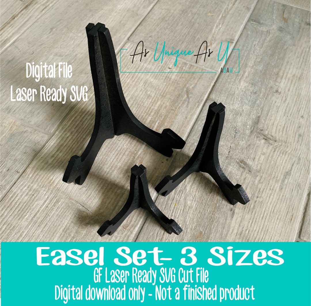 Laser SVG Cut File, Easel Set Multiple Sizes, Easel Pattern Cut File ...