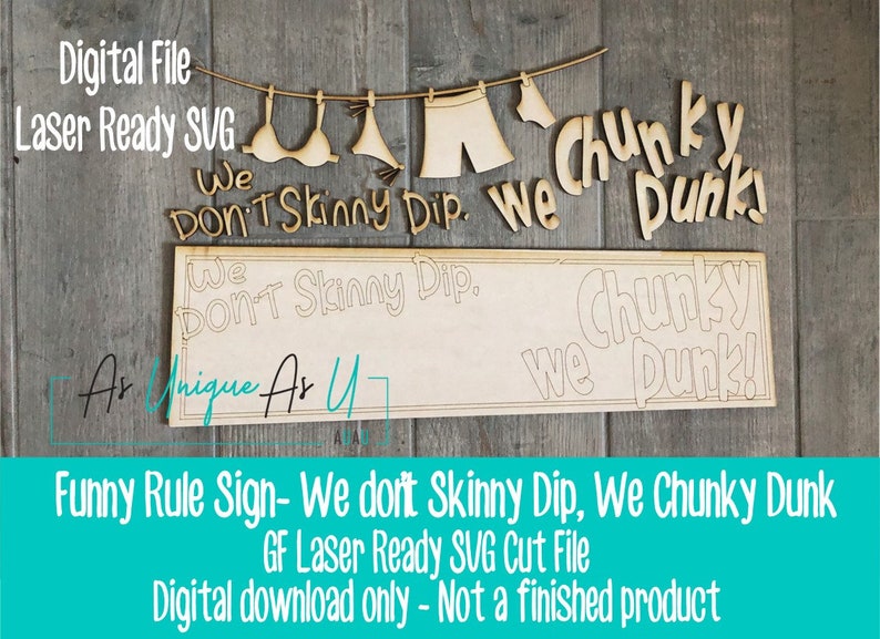 Laser SVG Cut File We Don't Skinny Dip We Chunky Dunk - Etsy