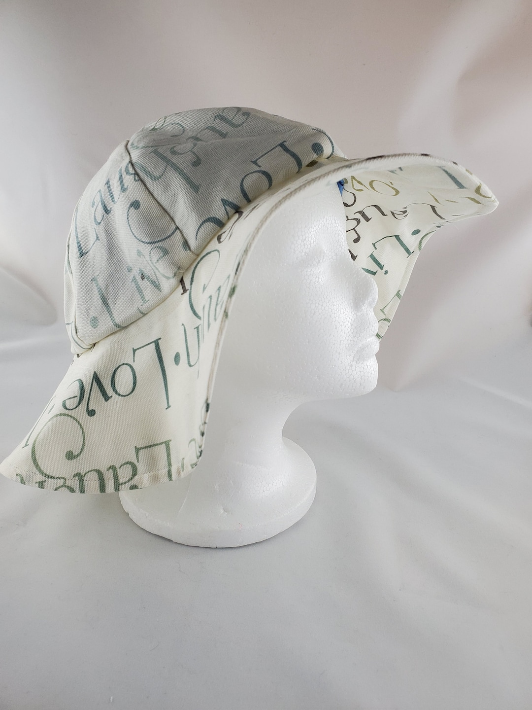 Floppy Live Laugh Love Beach Garden Sun Hat - Etsy