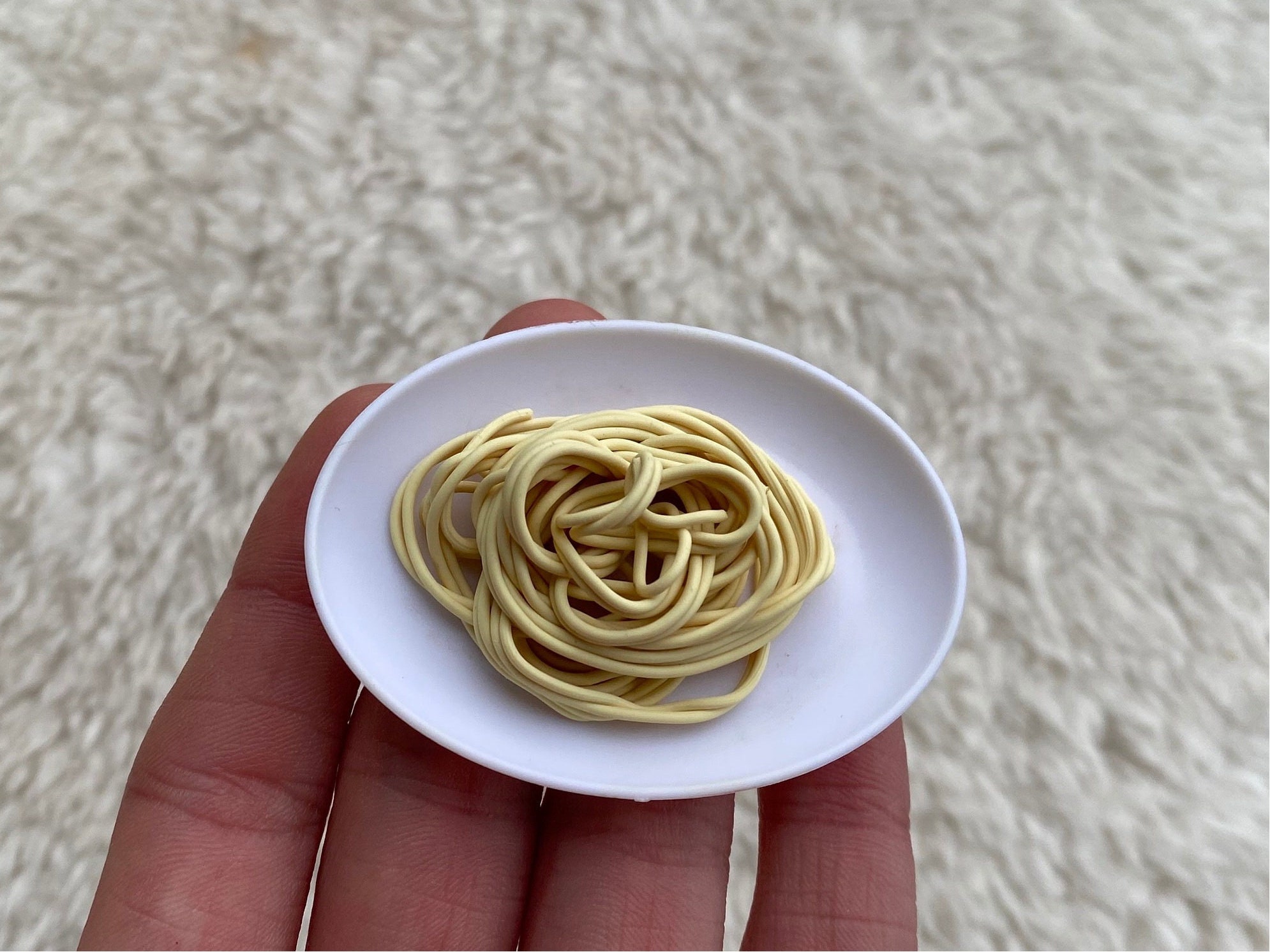 Miniature Polymer Clay Spaghetti Noodles - Etsy