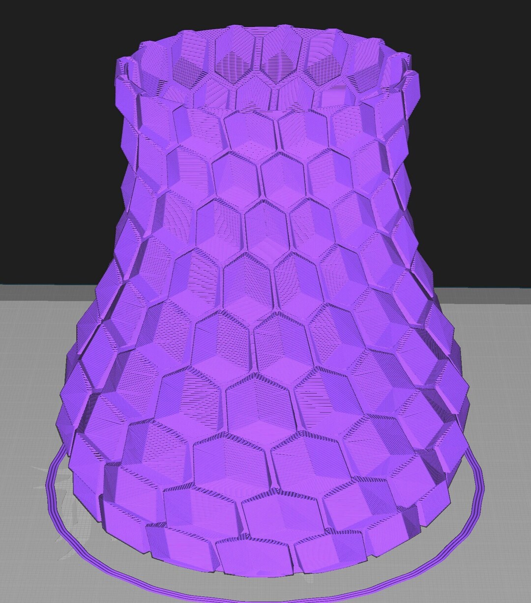 Curved Honeycomb Vase Etsy
