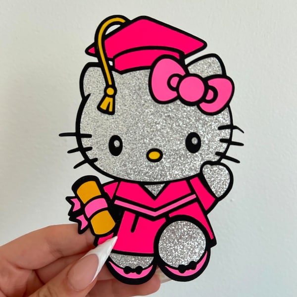 Hello Kittys Graduation Cap - Etsy
