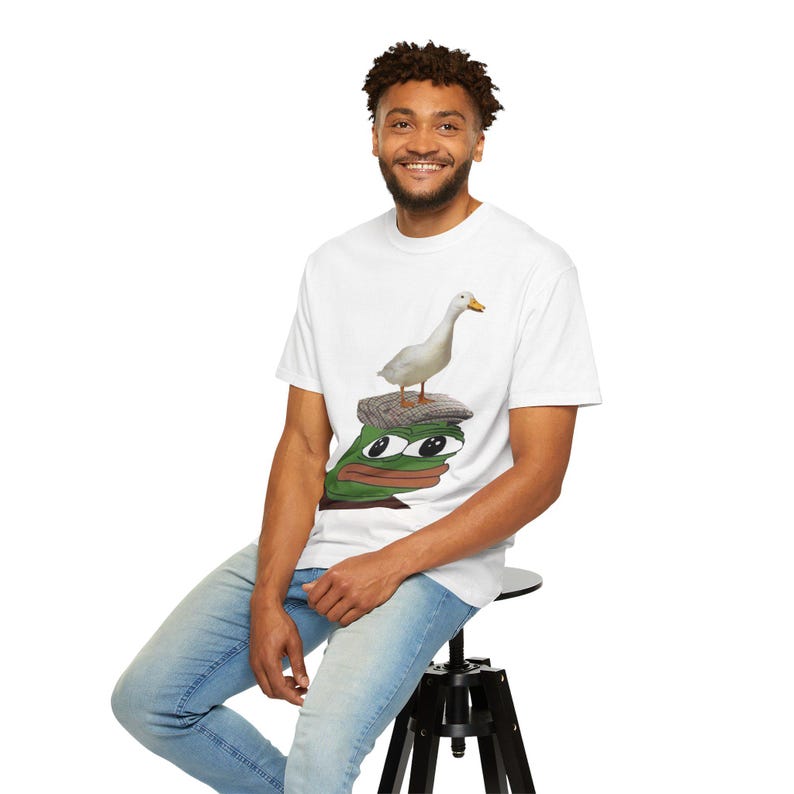 Apu Apustaja Goose Duck Pepe the Frog Meme T-shirt - Etsy