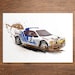 Ford Rs200 Rally Car Illustration - Etsy