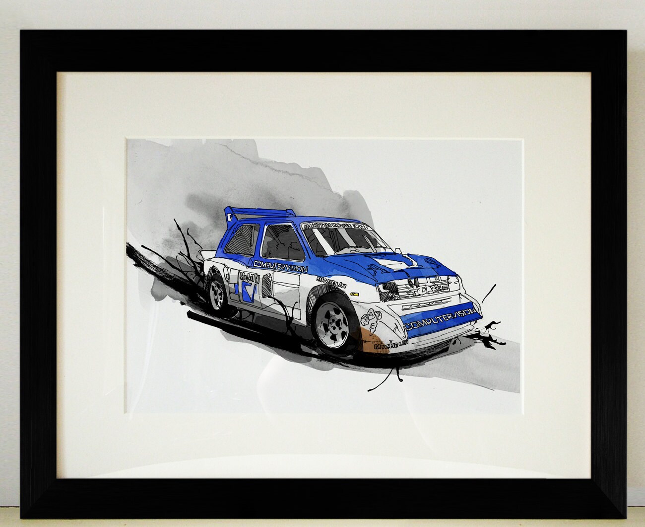 Metro 6R4 Rally Car Illustration - Etsy UK