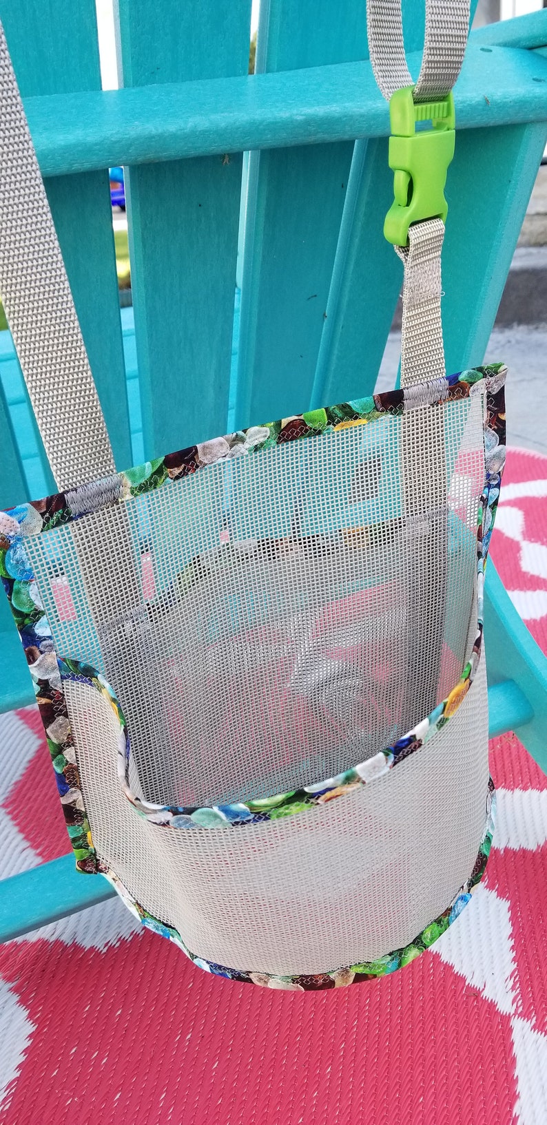 Beach Glass Hunting Bag, Shell Collecting Bag, Rock Collecting Bag, Sea ...