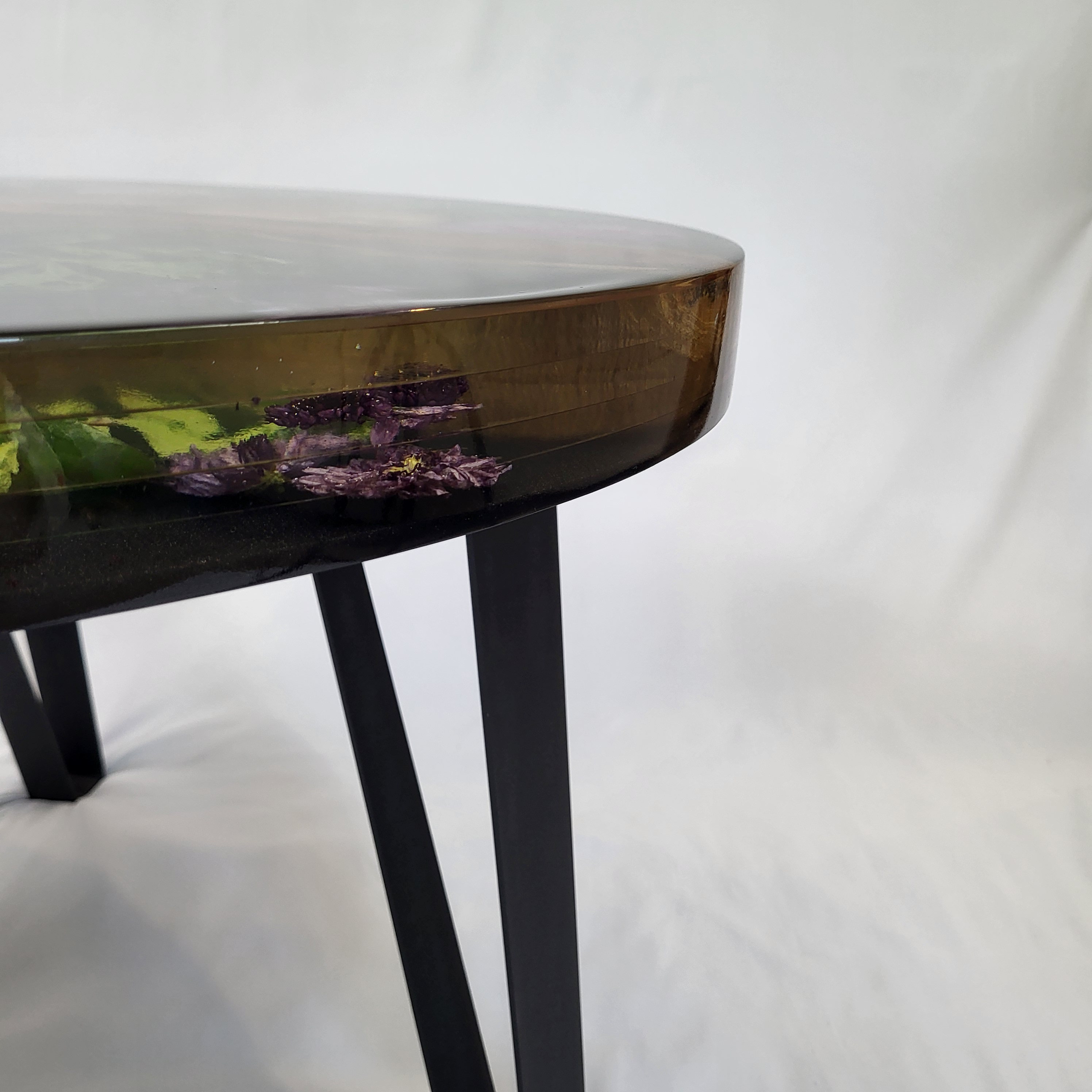 Epoxy Flower Table, Flower Coffee Table, Table With Flower, Floral ...
