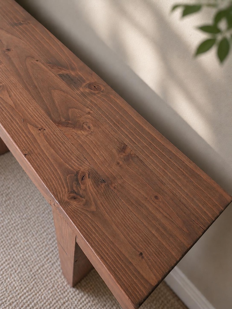 Narrow Modern Rustic Entryway Table - Solid Wood Console Table - Etsy