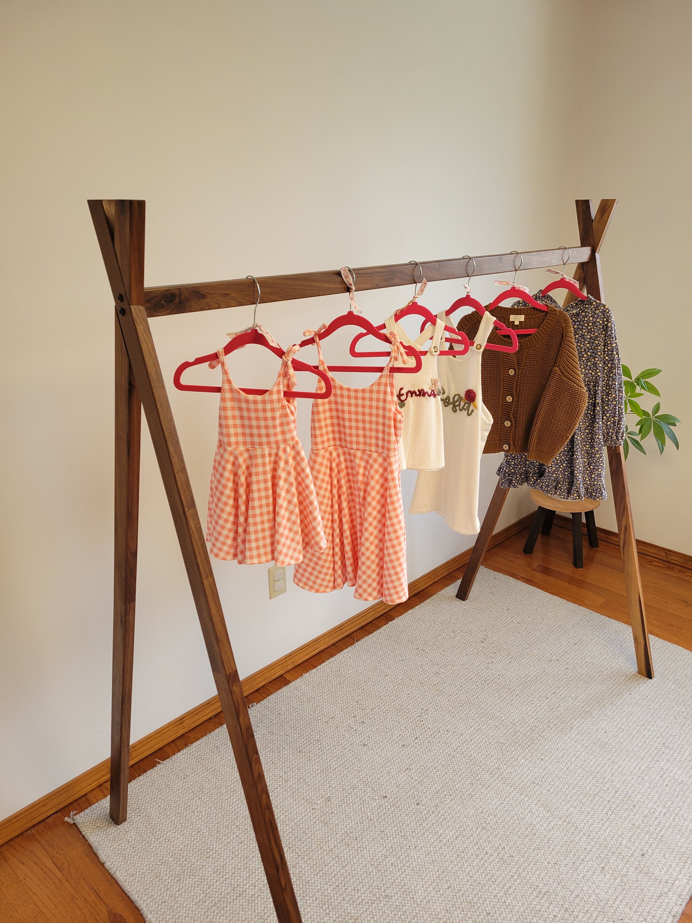 Wooden Clothing Rack, Garment Rack, Clothes Rack, Retail Clothes Rack ...