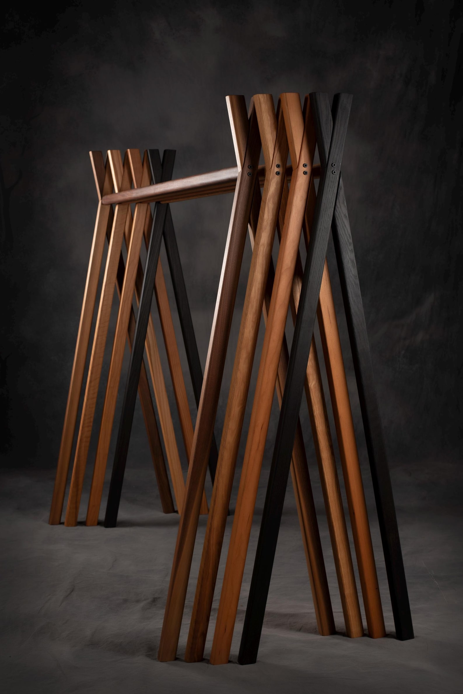 Handcrafted Wooden Clothes Rack Modern Minimalist Wardrobe Organizer - Etsy