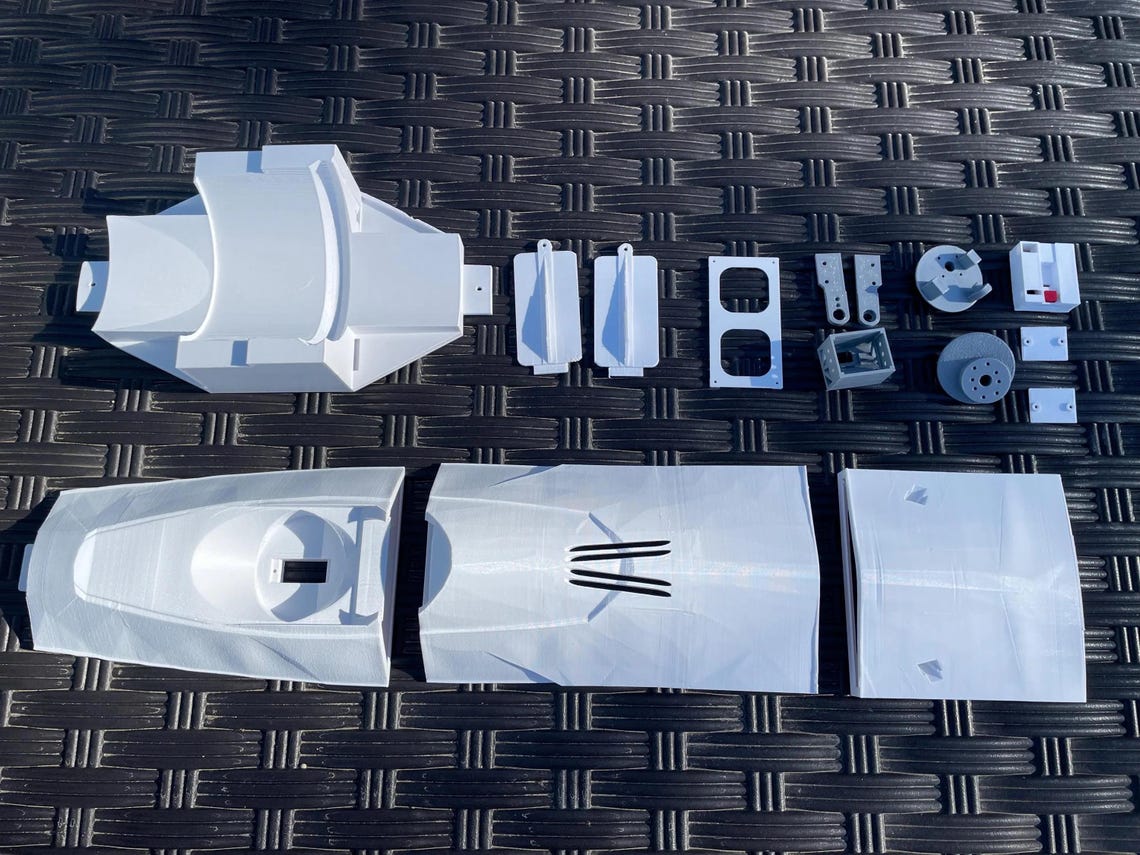 3D Printed FPV Canopy for 90mm Freewing F22 Raptor | FPV With Head ...