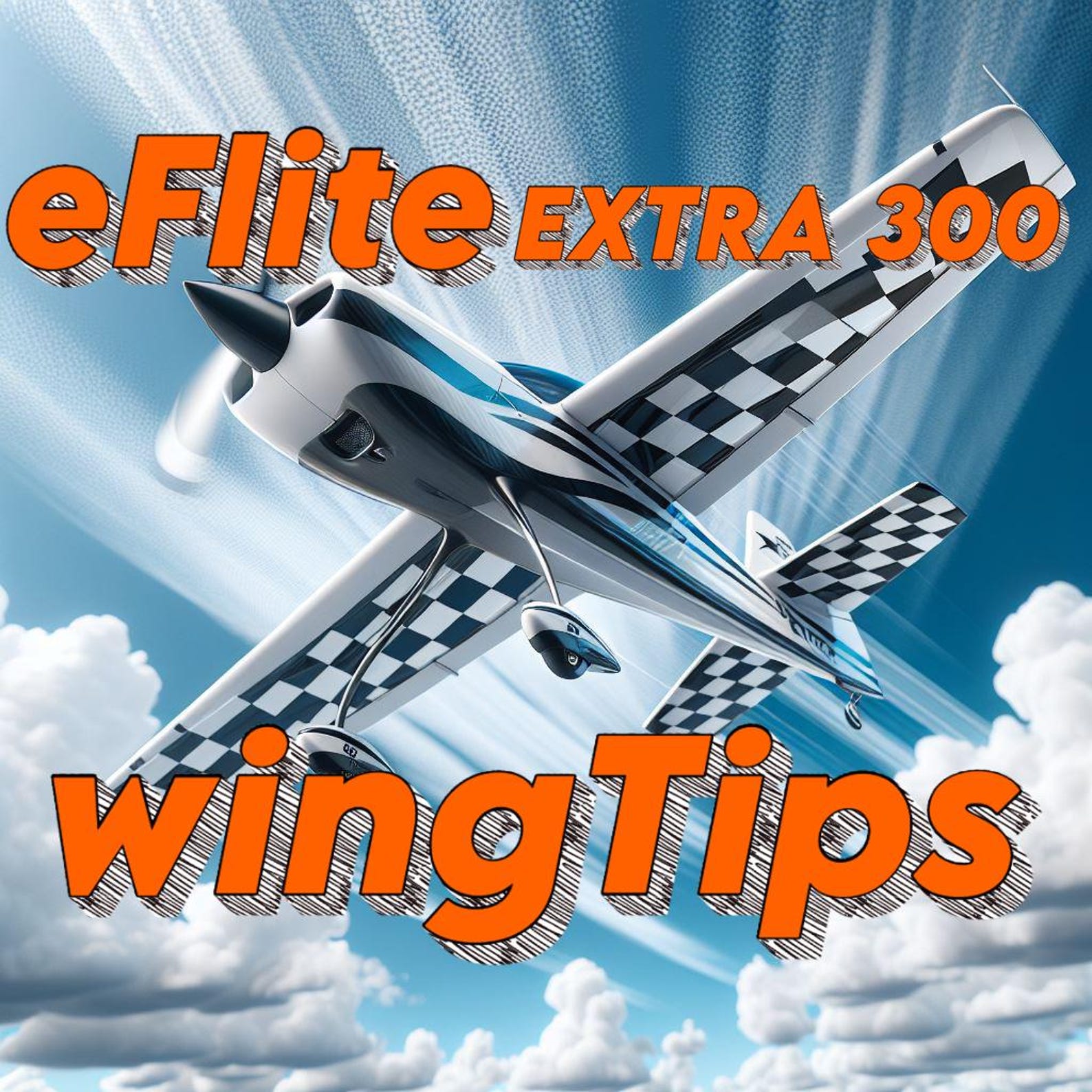 Eflite Extra 300 / 300sc Rc Airplane Wing Tips, Winglets - Etsy