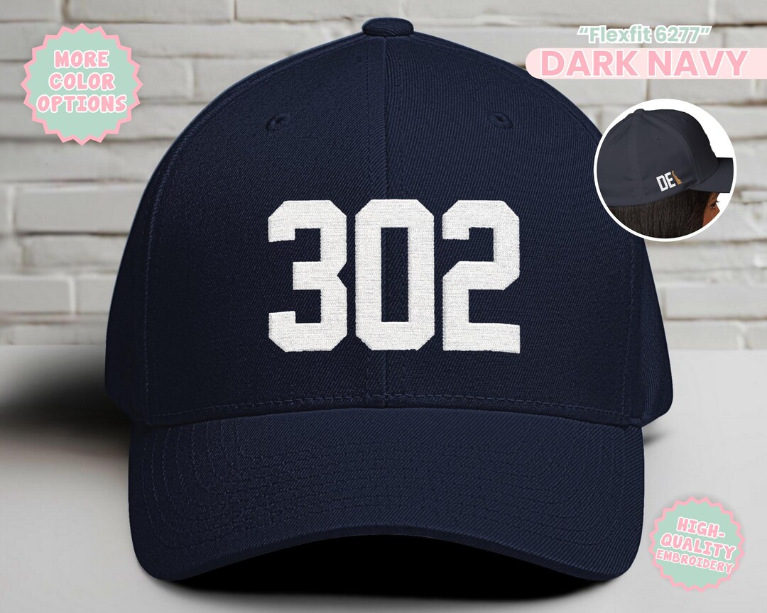 Custom Delaware 302 Map Hat, Personalized Area Code Hat, Embroidered ...
