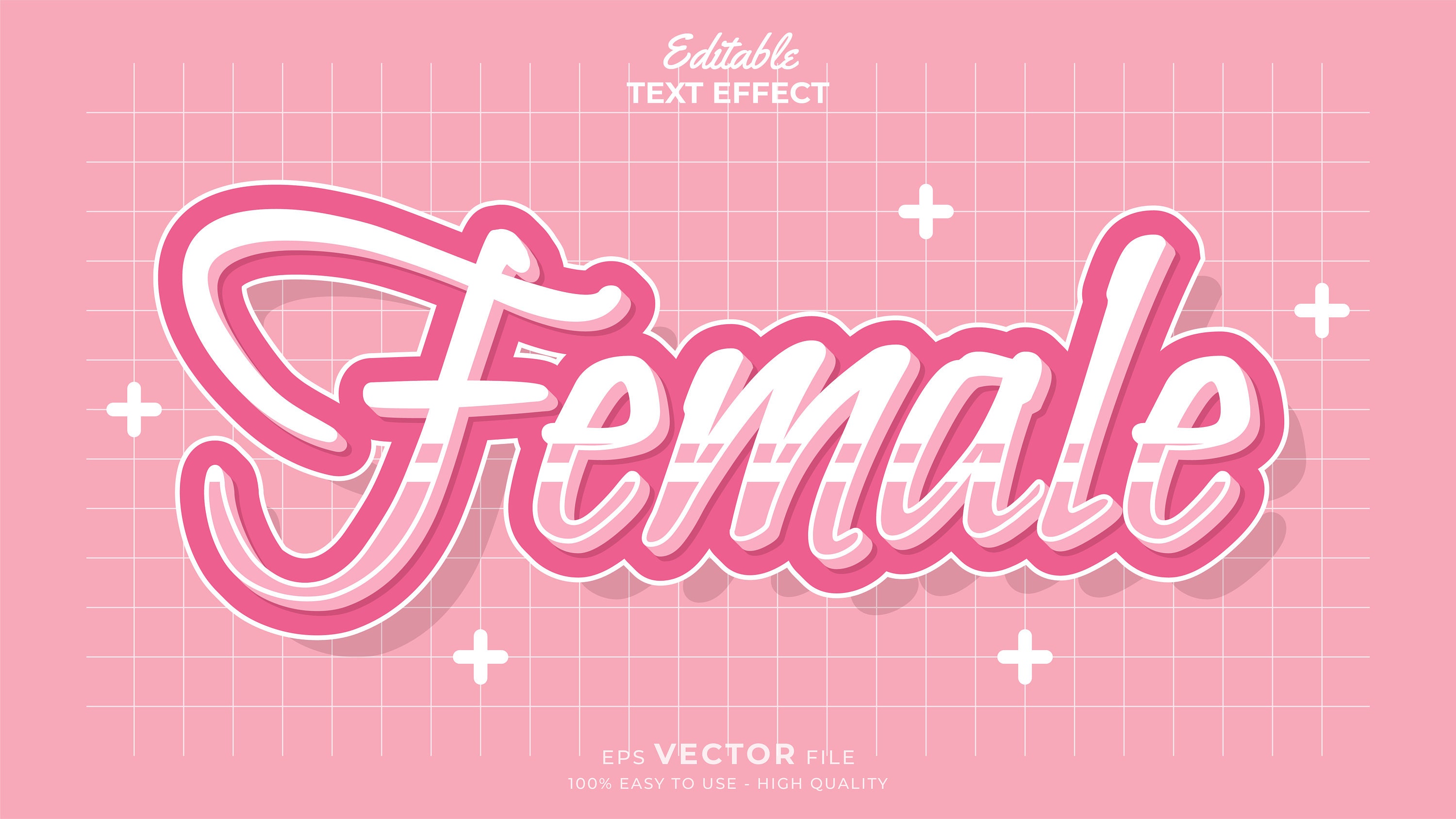 NEW 2024 PINK 2 Fun Style Text Effect - Etsy