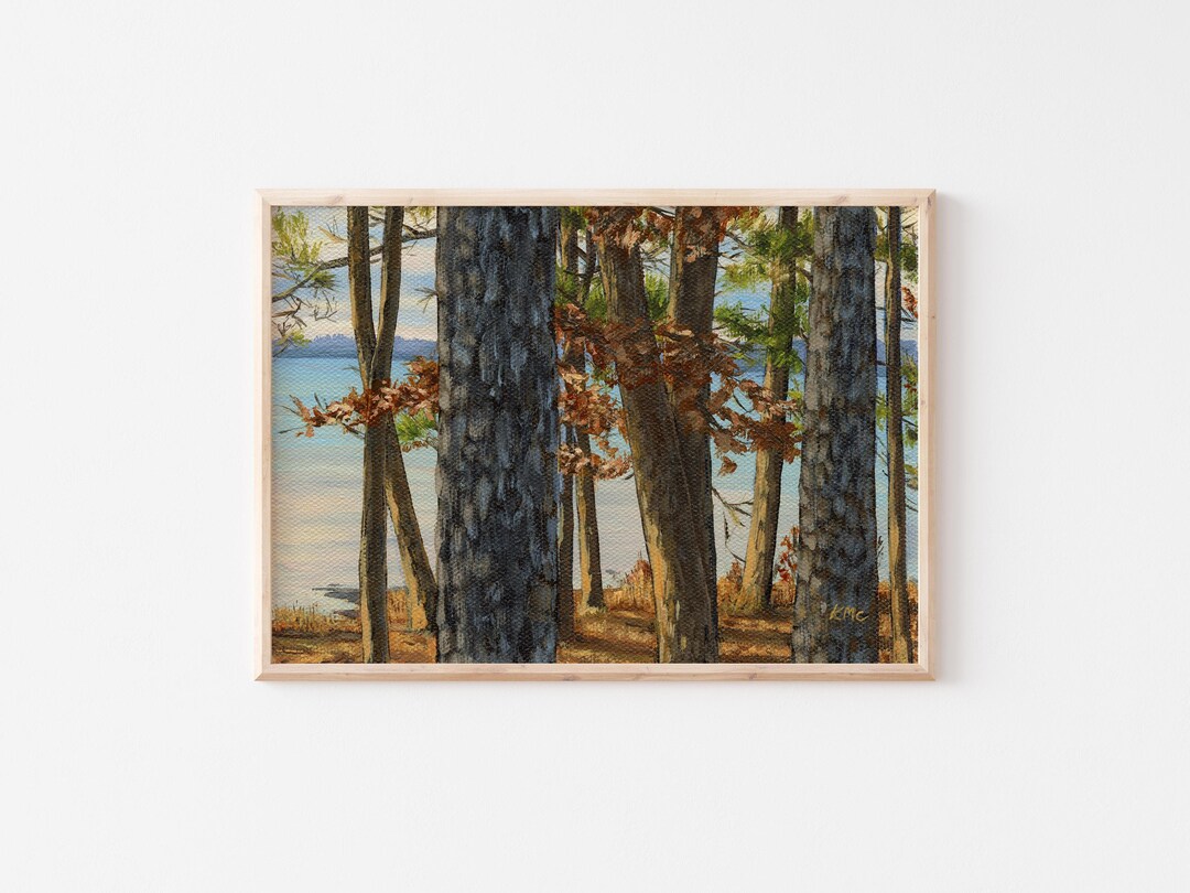 Lakeview Forest Landscape Print – “sunrise Lake” by Karli Corr, Fine ...