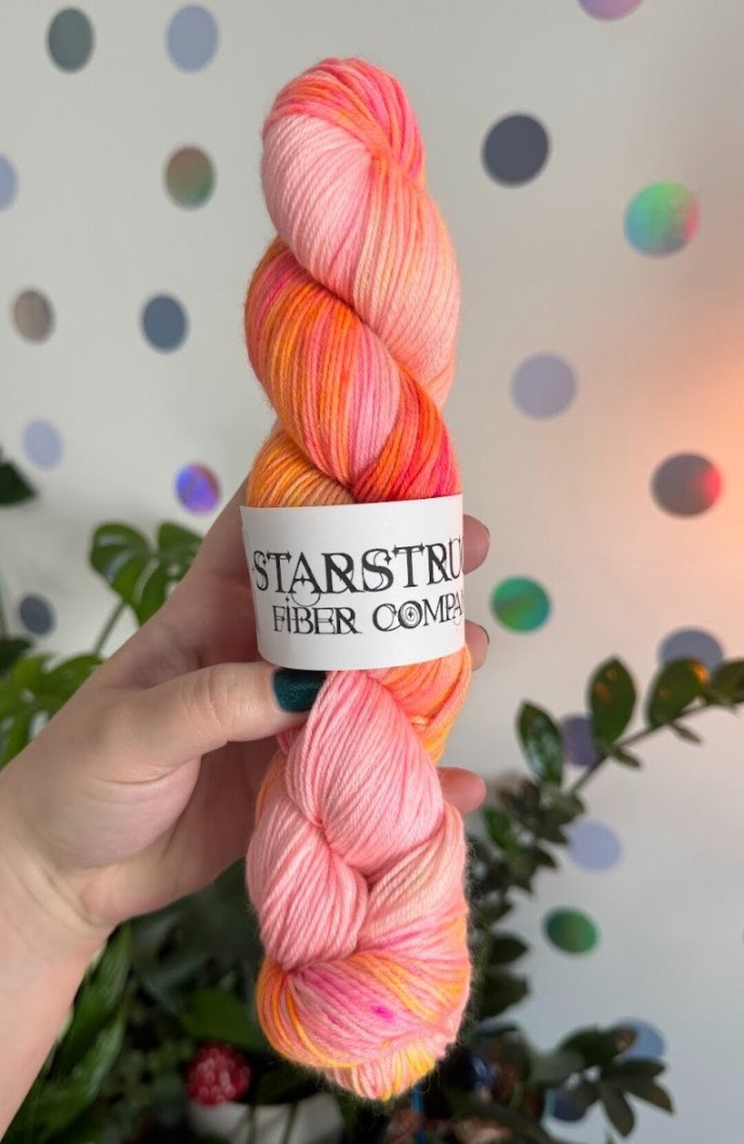 Hand Dyed Yarn gamma Ray Neon Pink, Orange, Peach, Chartreuse and ...
