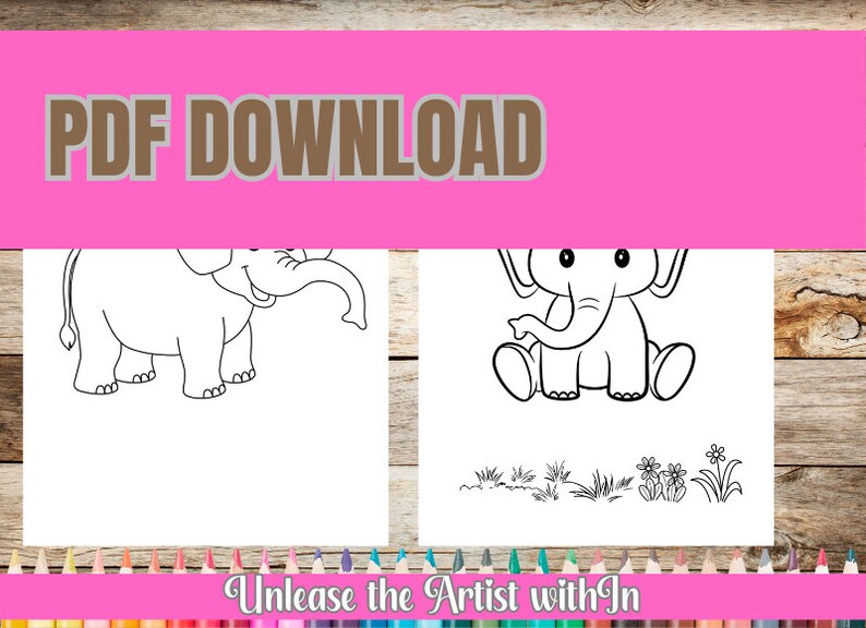 60 Cute Elephants Coloring Pages, Elephants Coloring Book Cute ...