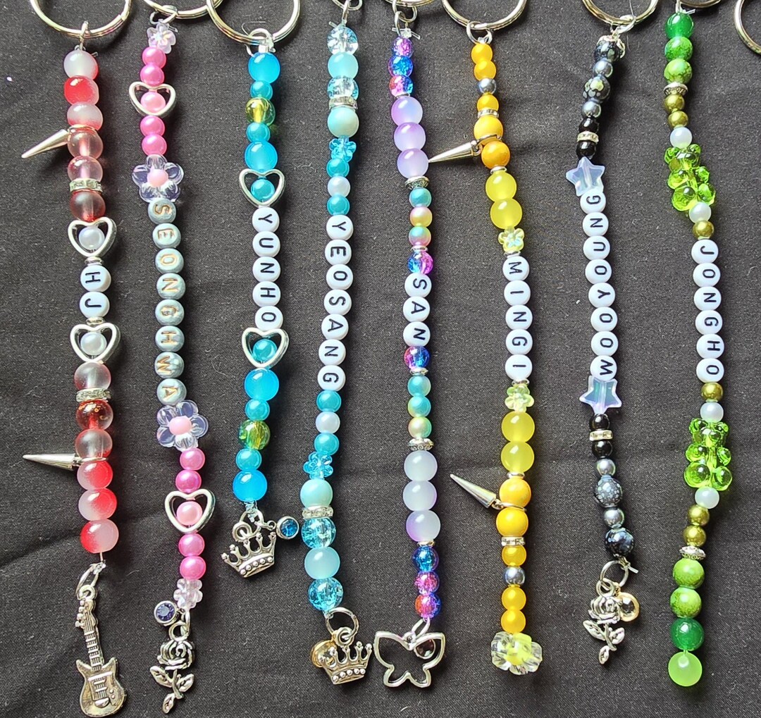 ATEEZ / ANITEEZ, Phone Charm, Bracelet, Lightiny Strap/charm, Handmade ...