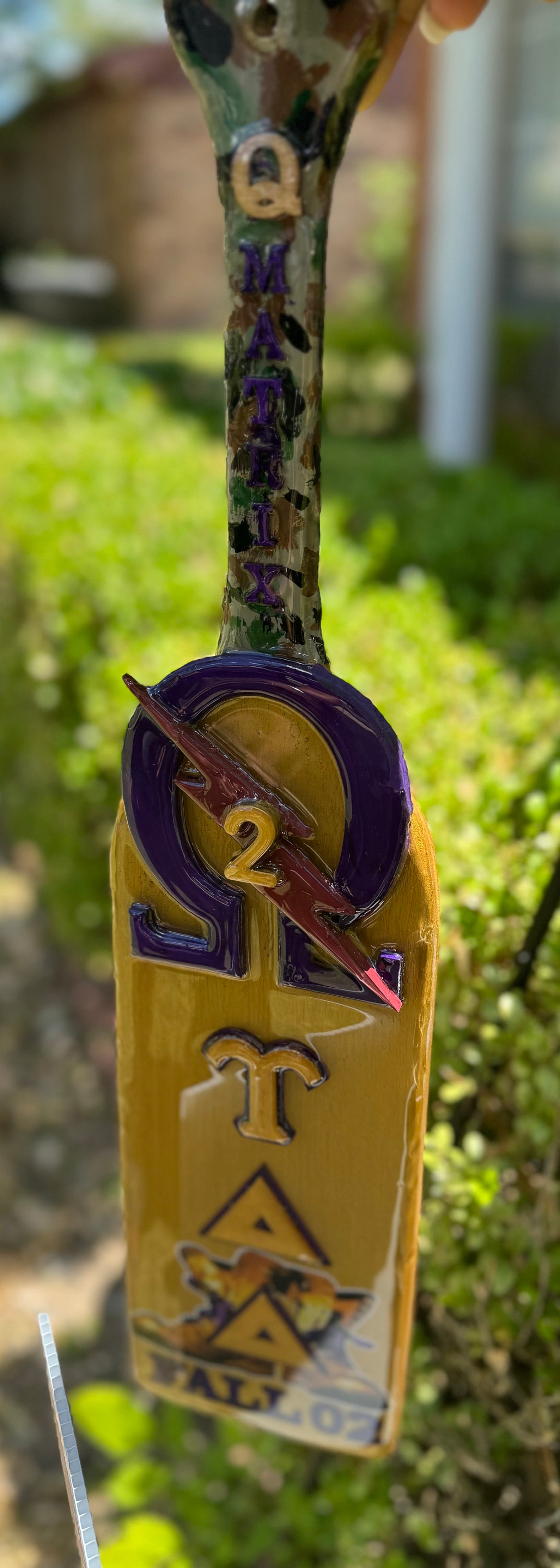 Handcrafted Custom Sorority or Fraternity 22 Inch Paddle/ Greek Paddles ...