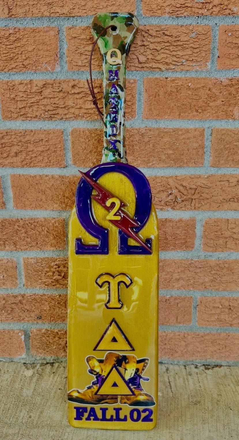 Handcrafted Custom Sorority or Fraternity 22 Inch Paddle/ Greek Paddles ...