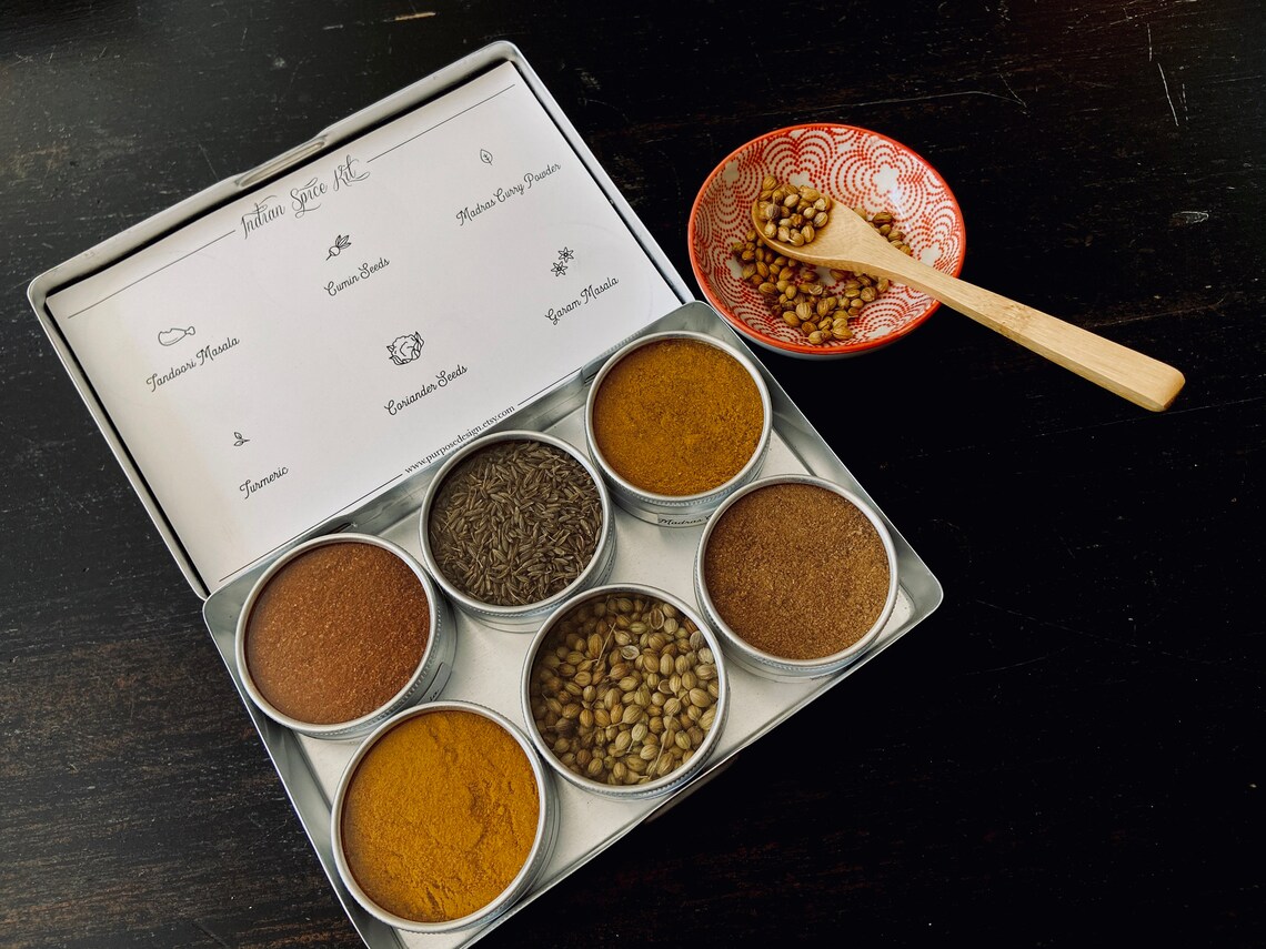 Indian Spice Kit the Flavors of India at Home Gift Set of | Etsy Canada