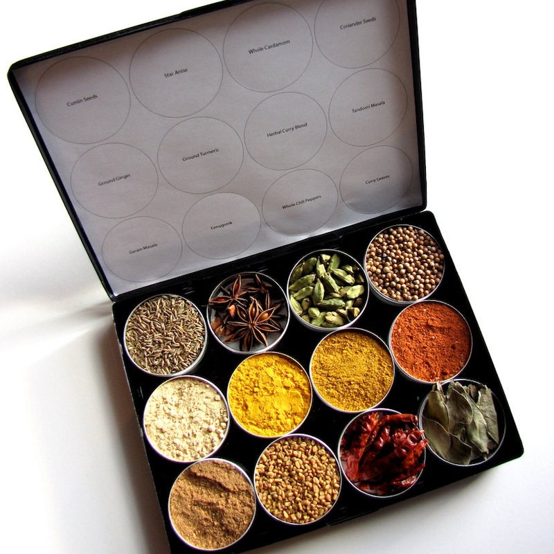 Indian Spice Box - Etsy
