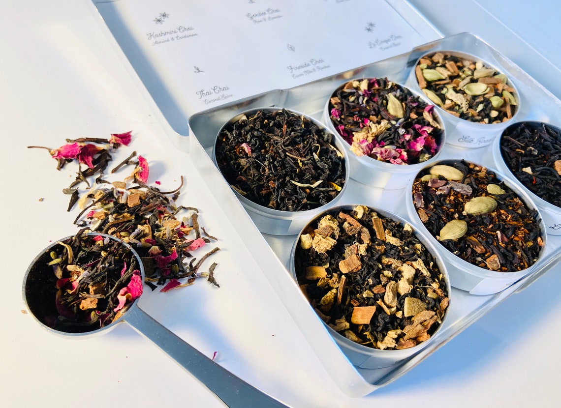 Chai Tea Blends in a Gift Box, Organic and Fair Trade Teas and ...