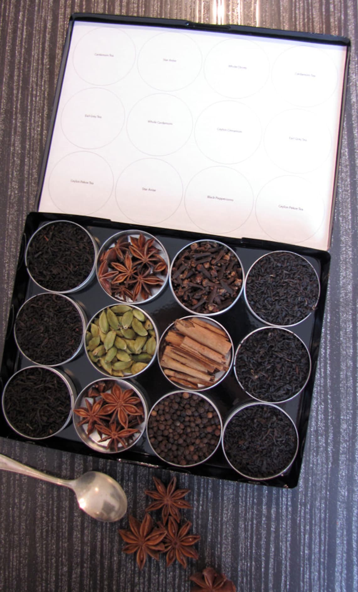 DIY Chai Tea Kit With Organic and Fair Trade Spices - Set of 12 - Etsy ...