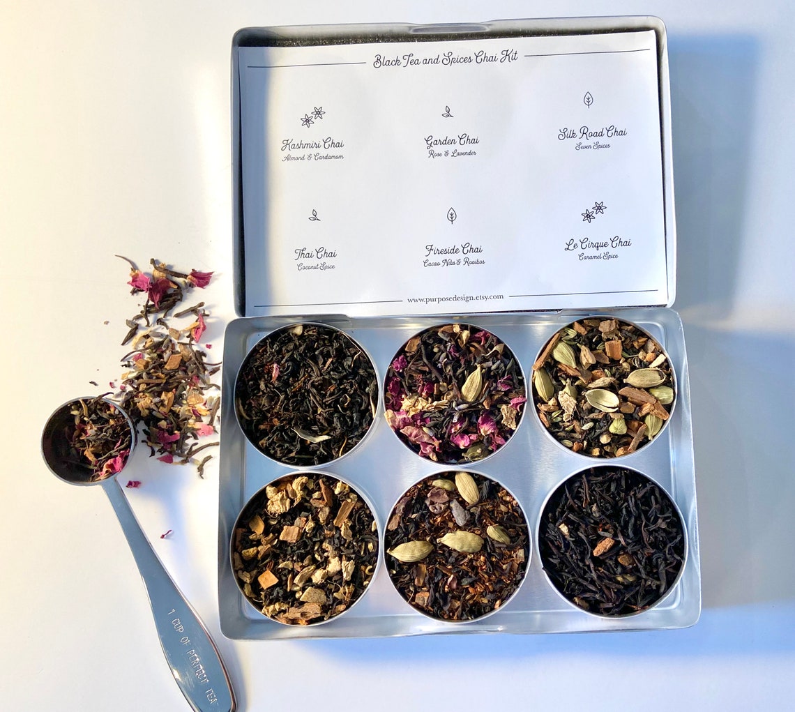 Chai Tea Blends in a Gift Box, Organic and Fair Trade Teas and ...