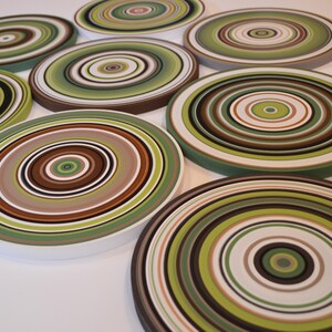 Abstract Circles Wall Art Modern Original Paintings Sculpture Multi ...