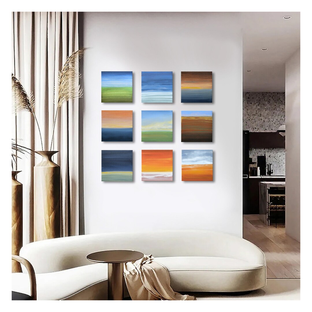 Abstract Landscape Painting Original Large Modern Art Wall Decor ...