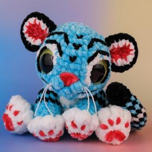Blue Tiger Amigurumi Crochet PDF Pattern - Digital Download - Etsy
