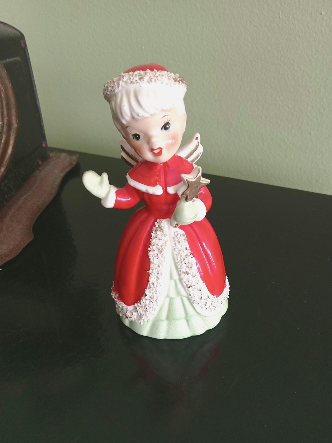 Vintage Napco Holiday Angel Bell, Star - Etsy