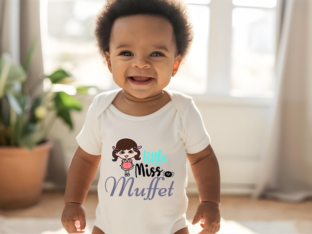 Little Miss Muffet Baby Onesie Nursery Rhyme Design - Etsy