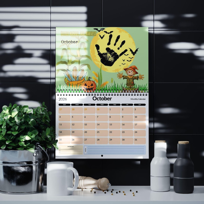 2026 Handprint Calendar Template, Kids DIY Craft (printable) - Etsy