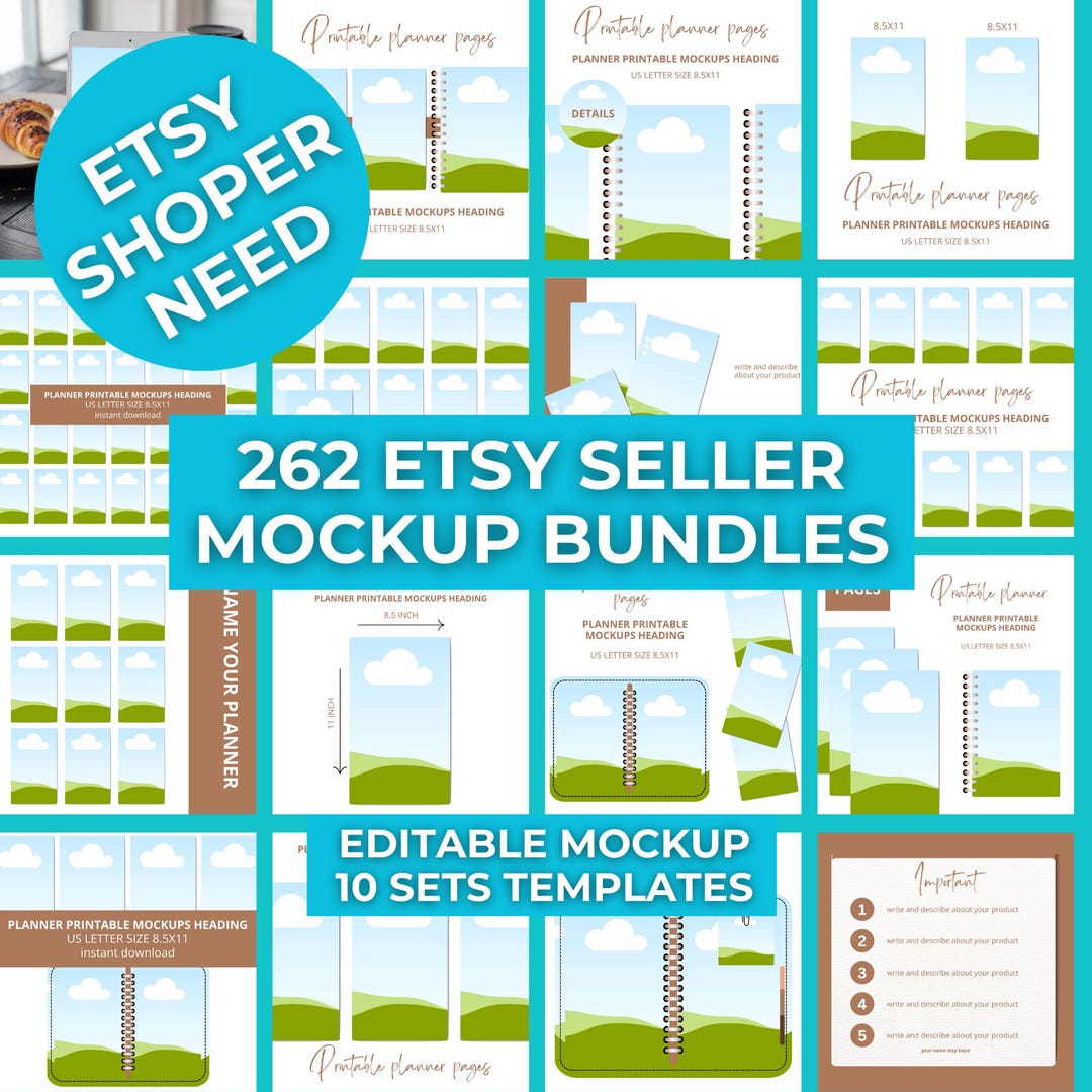Etsy Shop Template - Master Resell Rights Mockup - Digital Marketing ...