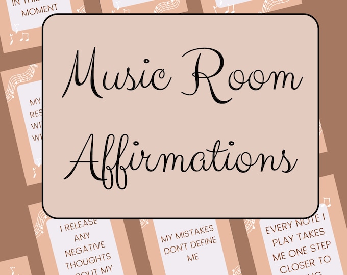 Music Classroom Affirmation Posters - Etsy