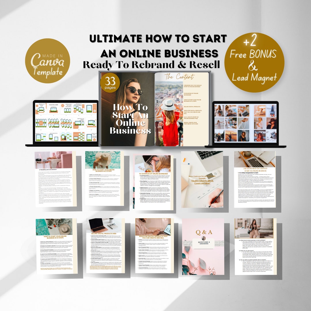 Ultimate: How to Start an Online, Business, Digital Download, Template ...
