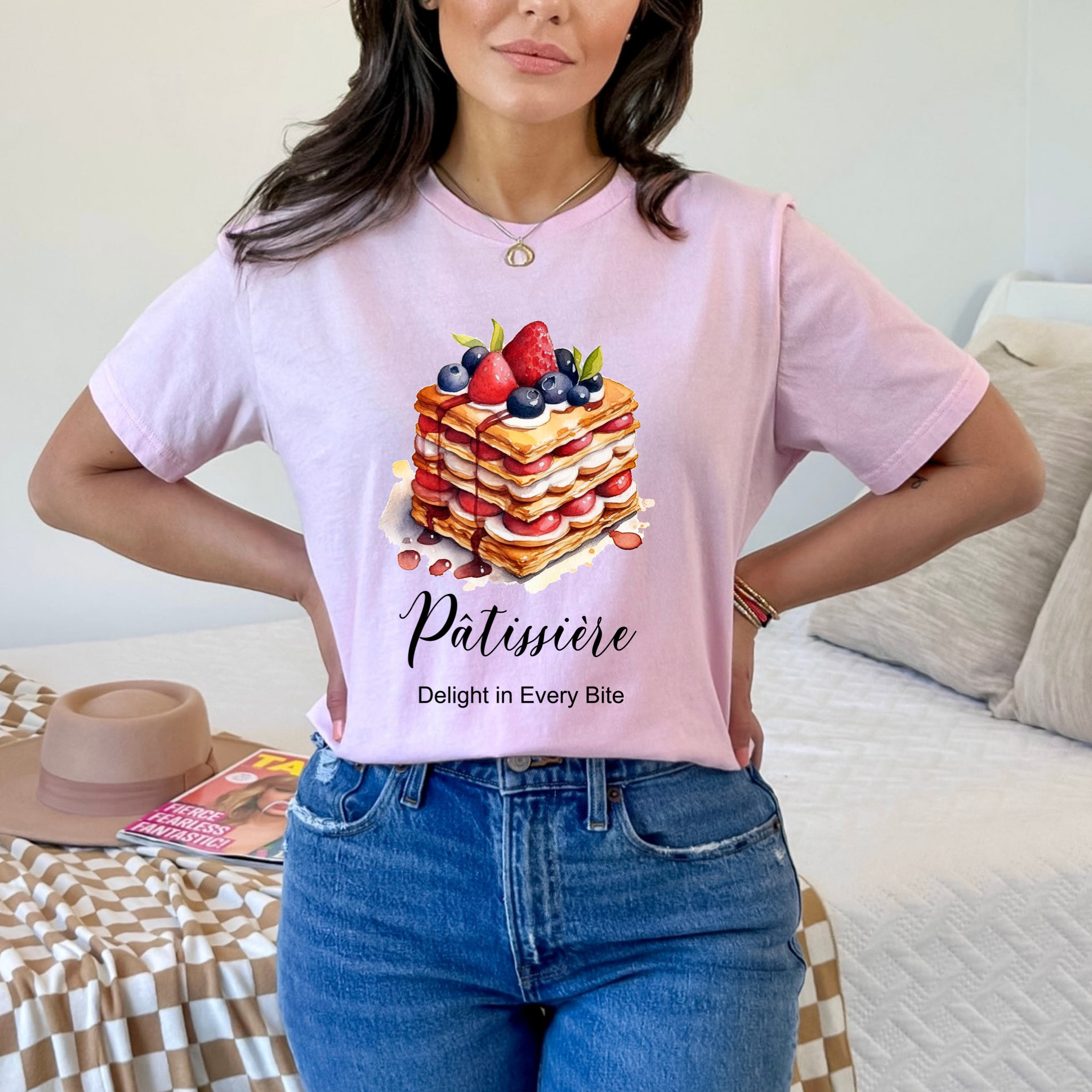 Pâtissiére and Mille-feuille T-shirt Pastry Chef Confectioner Baking ...