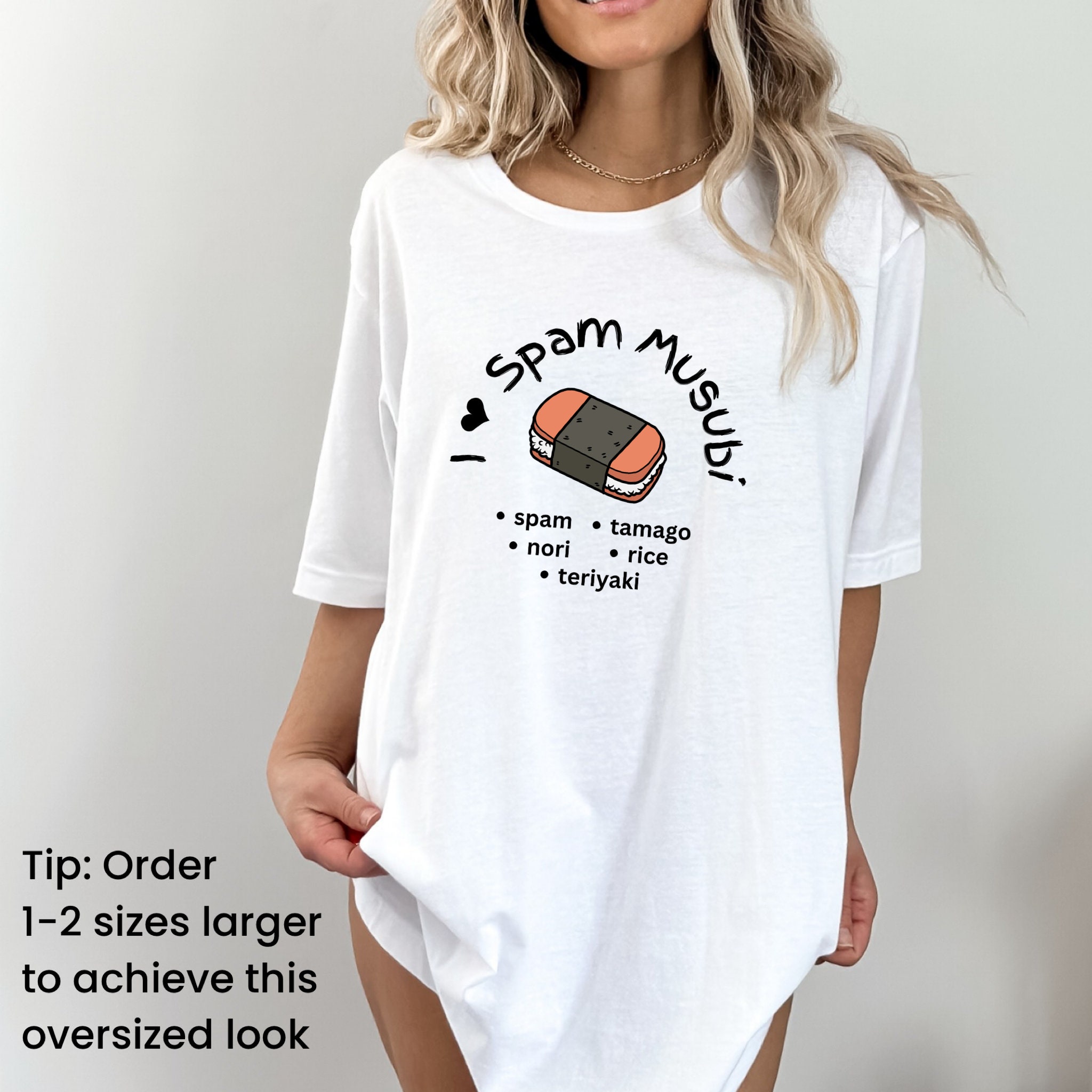 I Love Spam Musubi T Shirt Onolicious Asian Japanese Hawaiian Food ...