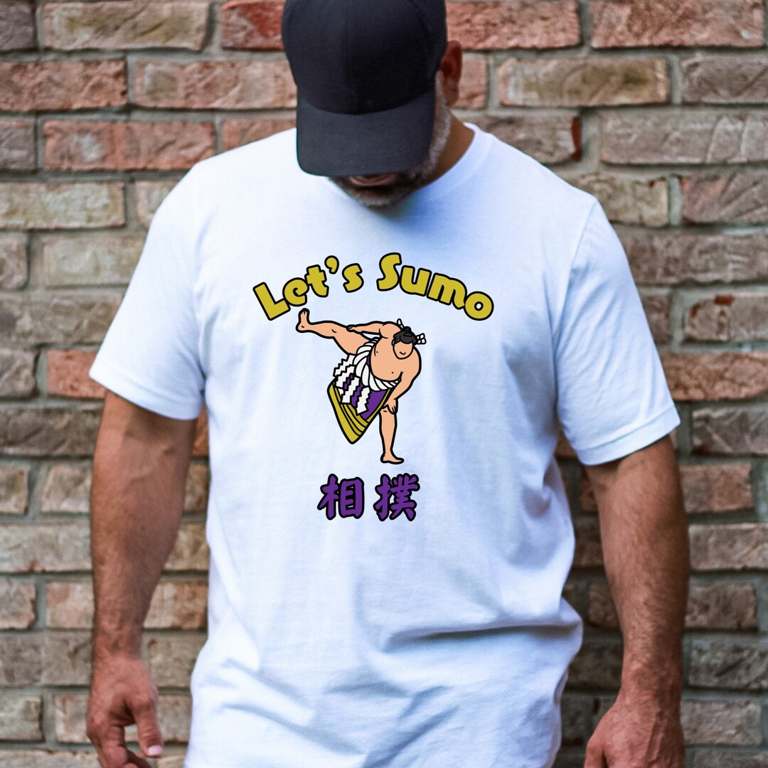 Lets Sumo T-shirt Japanese Kanji Sumo Wrestler Tee - Etsy