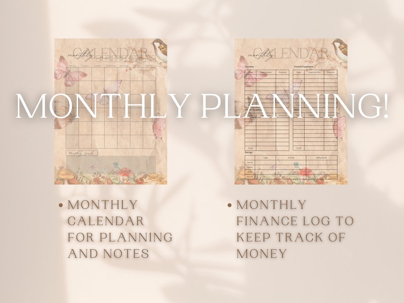 Cottagecore Aesthetic Digital Planner: Monthly, Weekly, Daily Digital ...