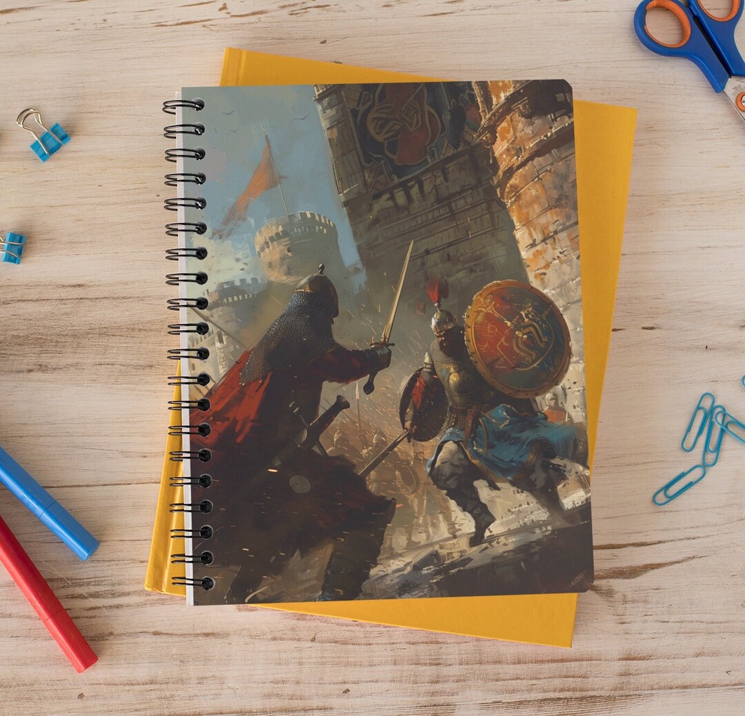 Warriors Clash Historical Battle Army Byzantine Knight Crusade Notebook ...