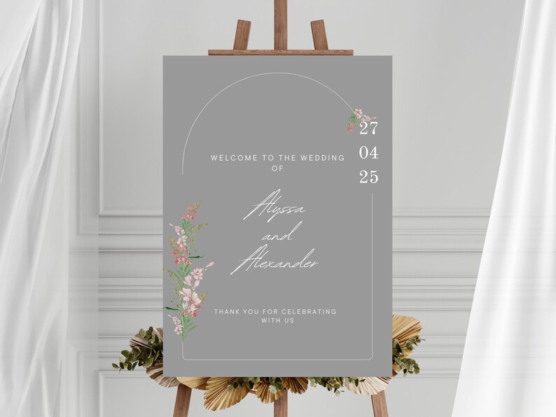 Editable Wedding Welcome Sign Template, Wedding Welcome Sign, Wedding ...