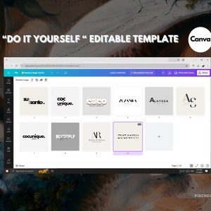 Editable Logo Design Template, Canva Business Logo, Small Business ,DIY ...