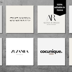 Editable Logo Design Template, Canva Business Logo, Small Business ,DIY ...